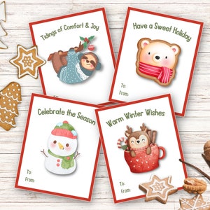 Classroom Holiday Christmas Cards Students Card Exchange, Printable ...