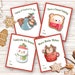 Classroom Holiday Christmas Cards Students Card Exchange, Printable ...