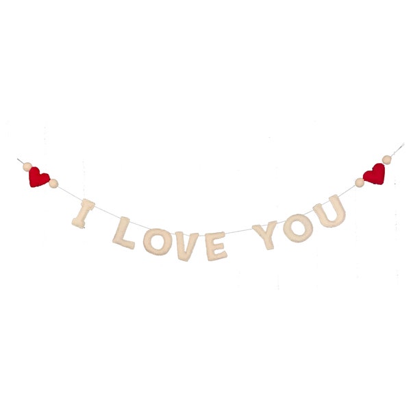 I Love You Banner - Etsy