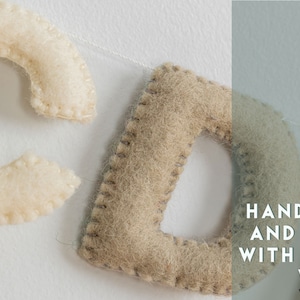 ABC Alphabet Wool Banner, Neutral for Nursery, Playroom or Classrom - Etsy