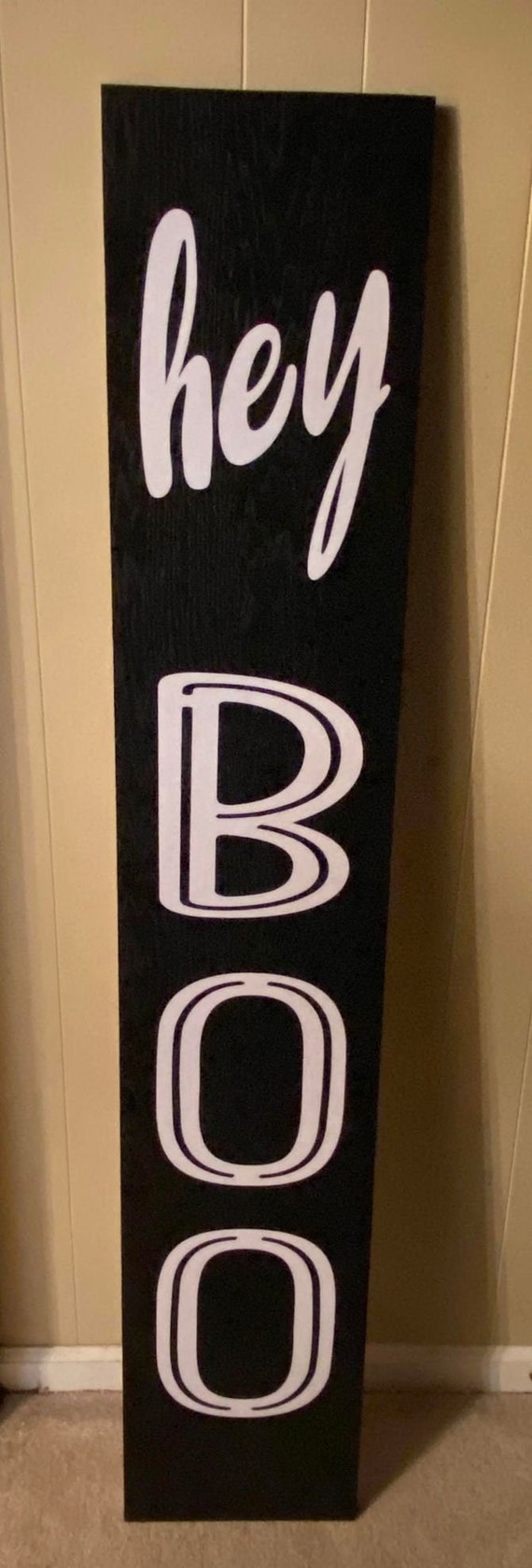5' Hey Boo Porch Sign - Etsy