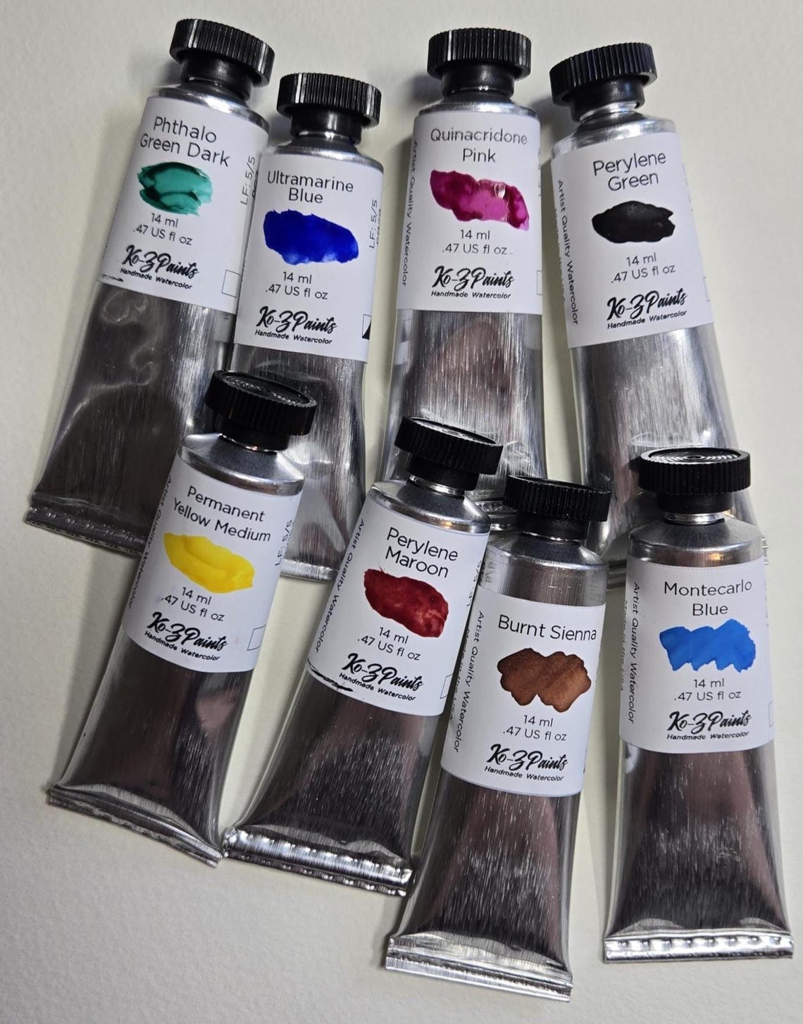 Tubes - Matte Handmade Watercolor Paint 14ml - Etsy