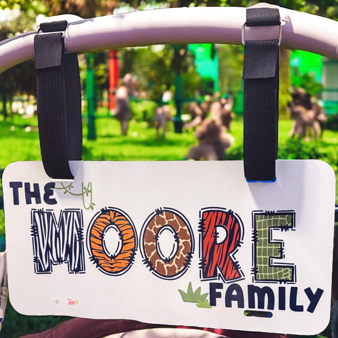 Zoo Themed Stroller/wagon Plate - Etsy