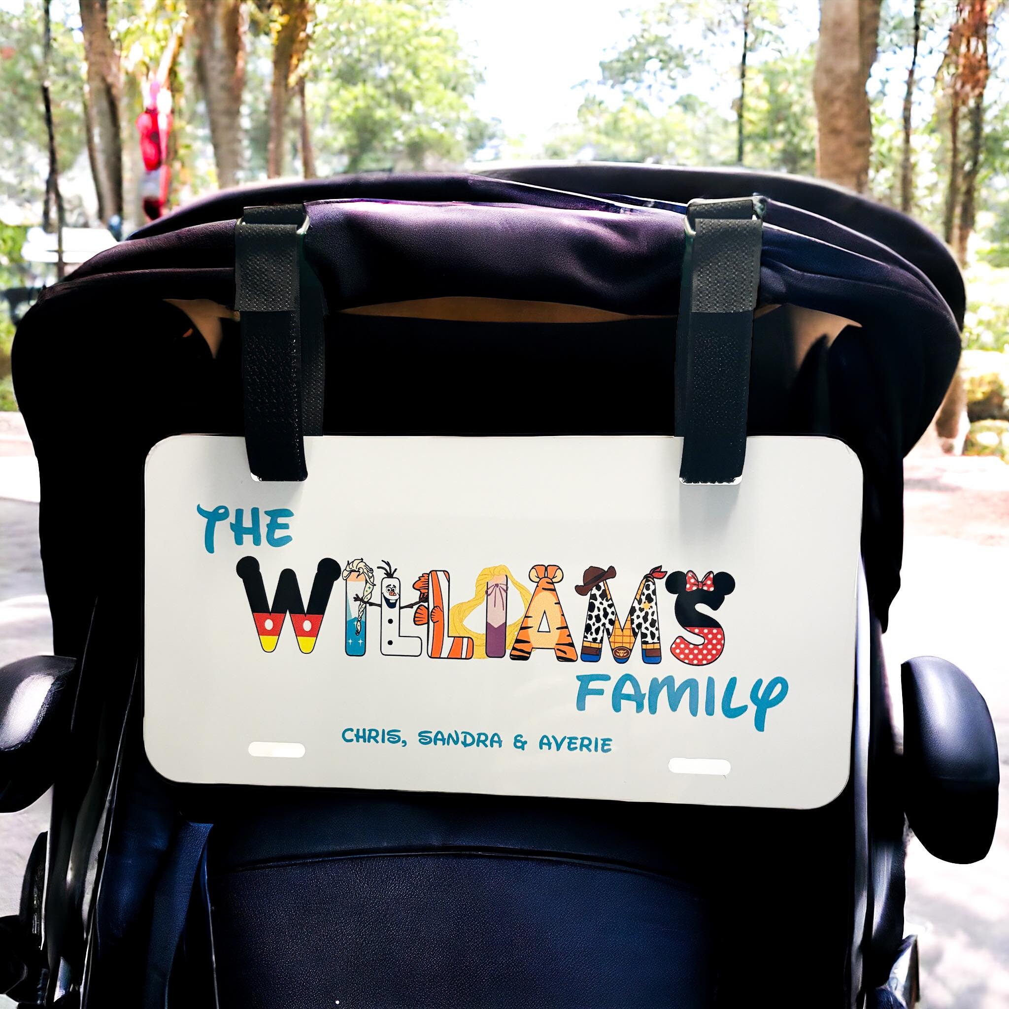 Character Name Stroller Plate - Etsy