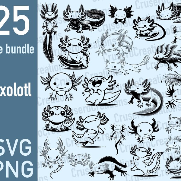 Axolotl Svg - Etsy