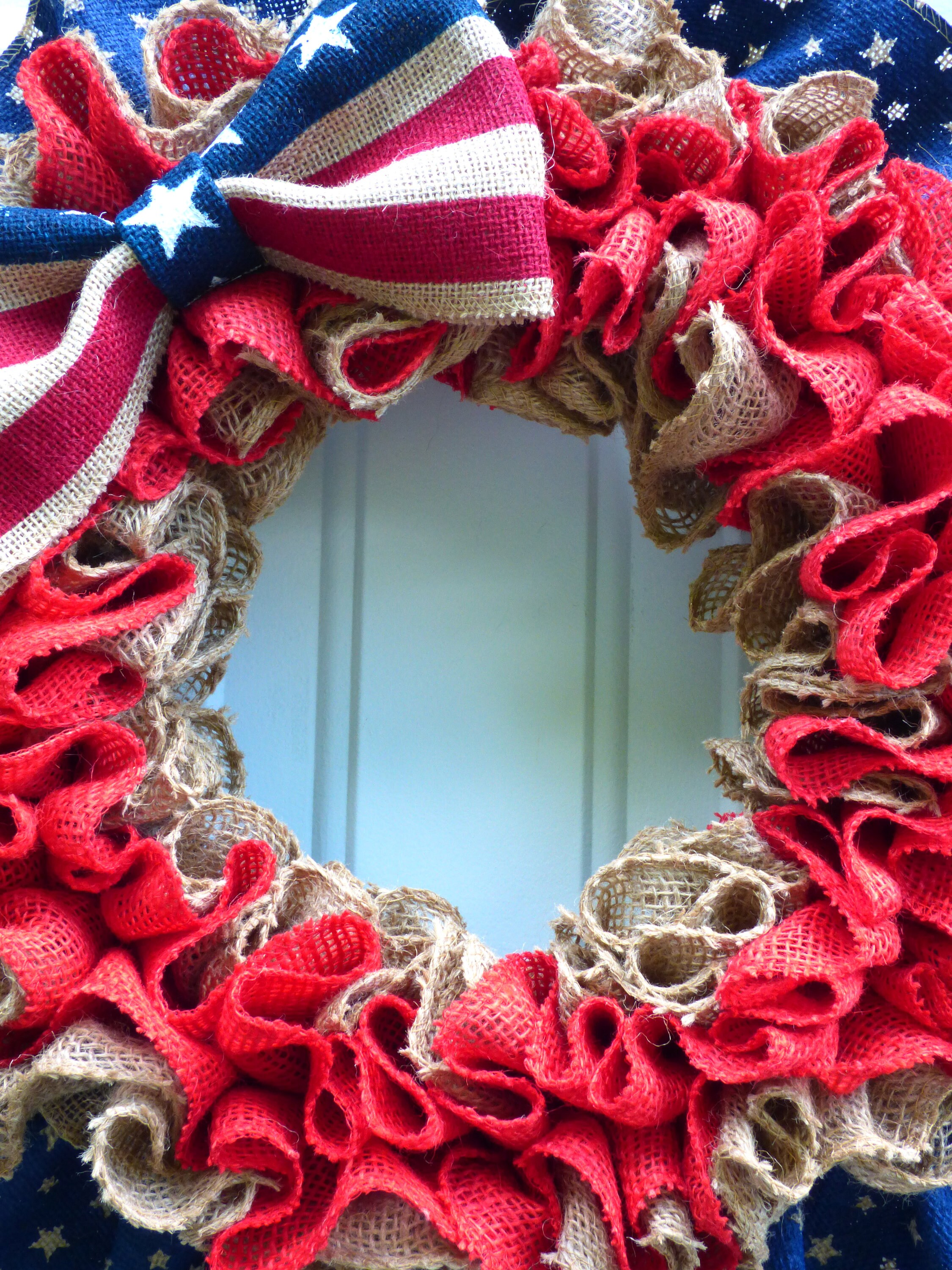 Patriotic Burlap Wreath/Army Homecoming/4th of July Wreath/Air | Etsy