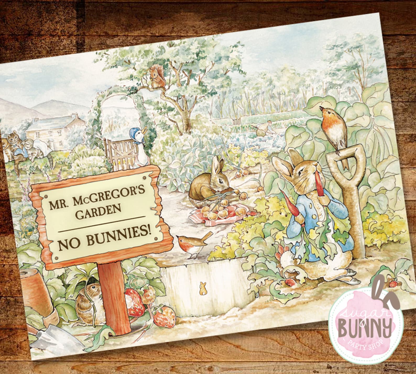 INSTANT DOWNLOAD Mr. Mcgregor's Garden No Bunnies Allowed Sign/nursery ...