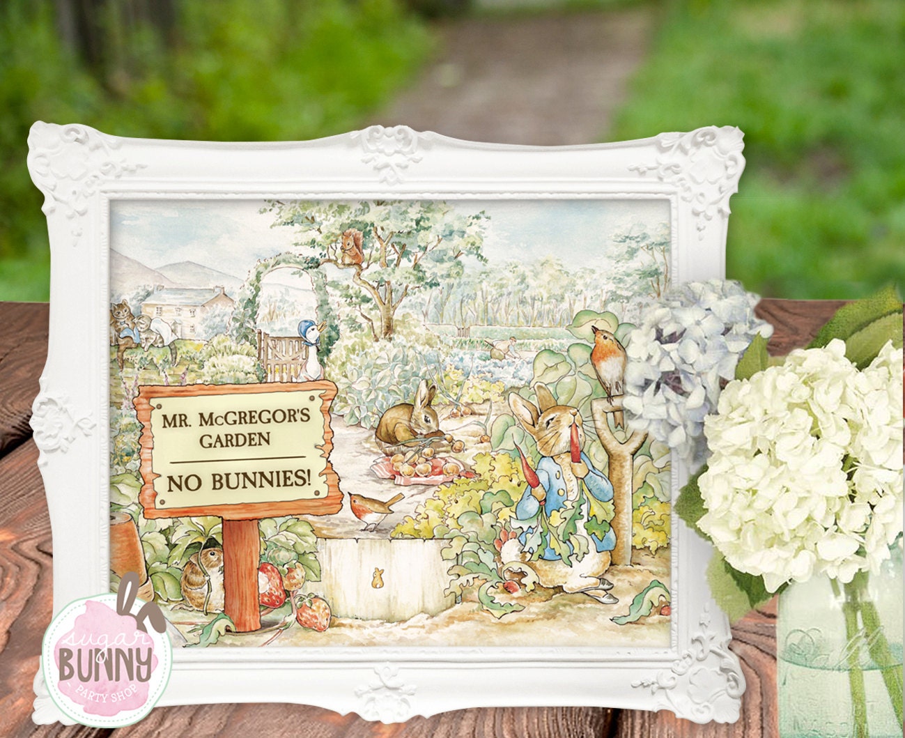 INSTANT DOWNLOAD Mr. Mcgregor's Garden No Bunnies Allowed Sign/nursery ...