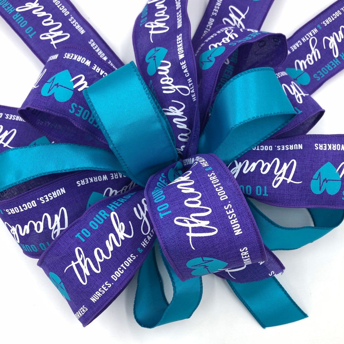 Nurse Bow Heroes Thank You Bow Thank You Health Care - Etsy