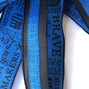 Back the Blue Bow Thin Blue Line Bow Law Enforcement - Etsy