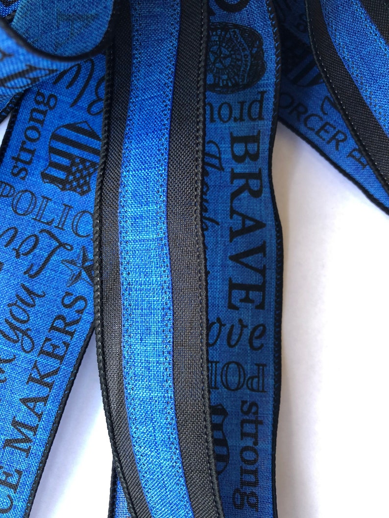 Back the Blue Bow Thin Blue Line Bow Law Enforcement - Etsy