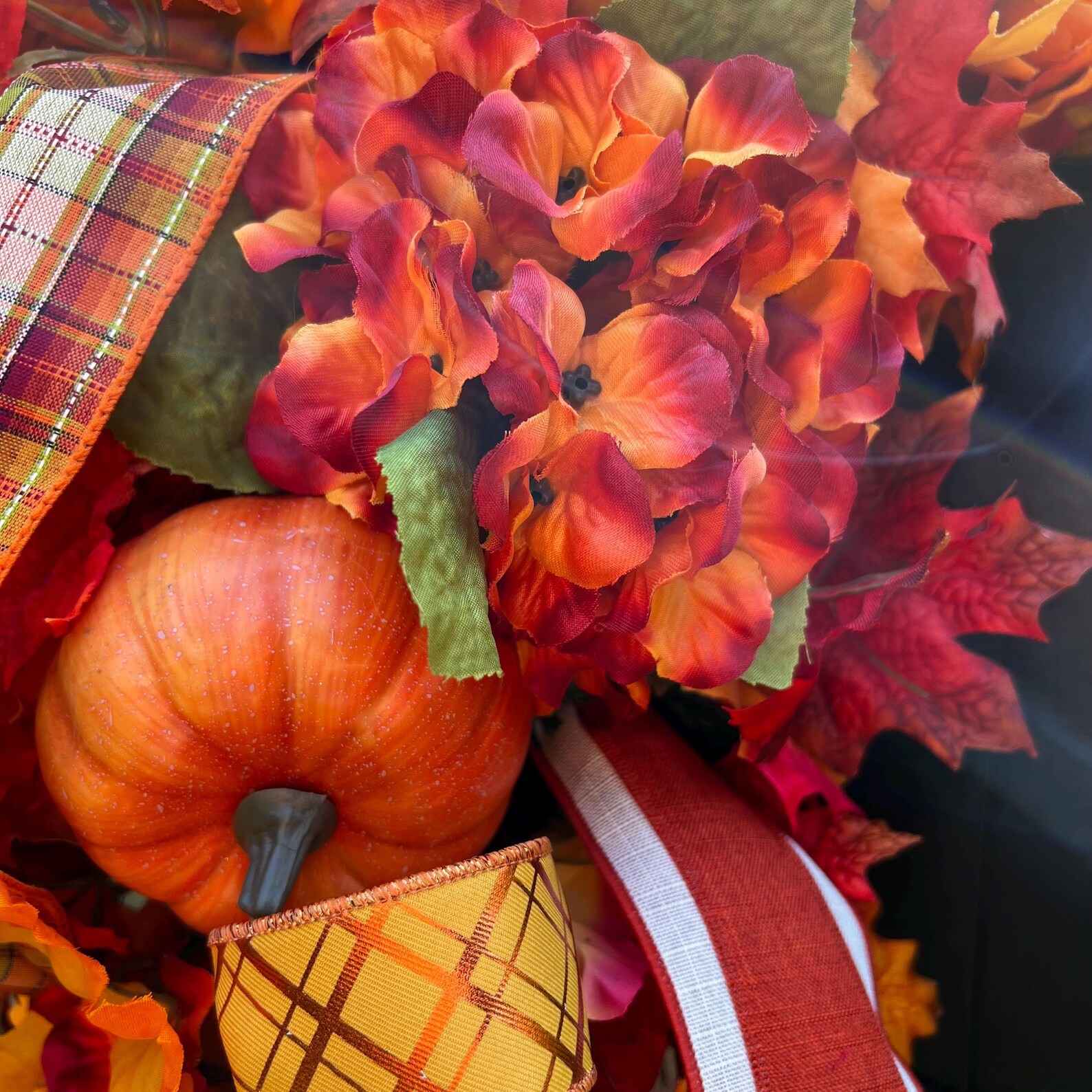 Fall Mailbox Swag: Hydrangeas, Maple Leaves, Thanksgiving Decor - Etsy