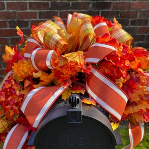 Fall Mailbox Swag: Hydrangeas, Maple Leaves, Thanksgiving Decor - Etsy