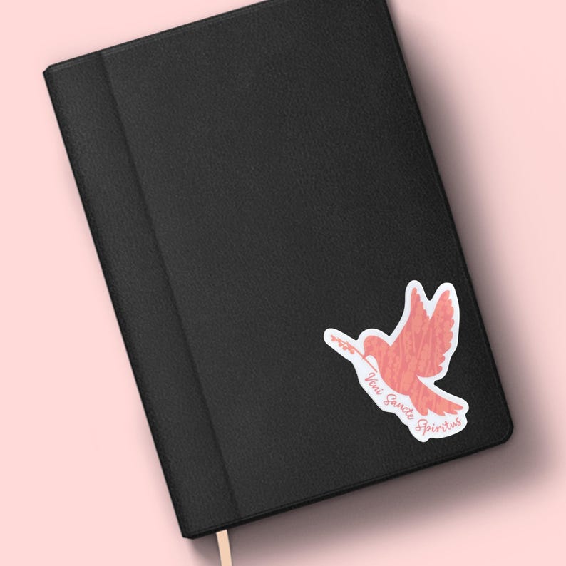 Dove Vinyl Sticker, Come Holy Spirit Vinyl Decal, Latin Catholic Gift ...