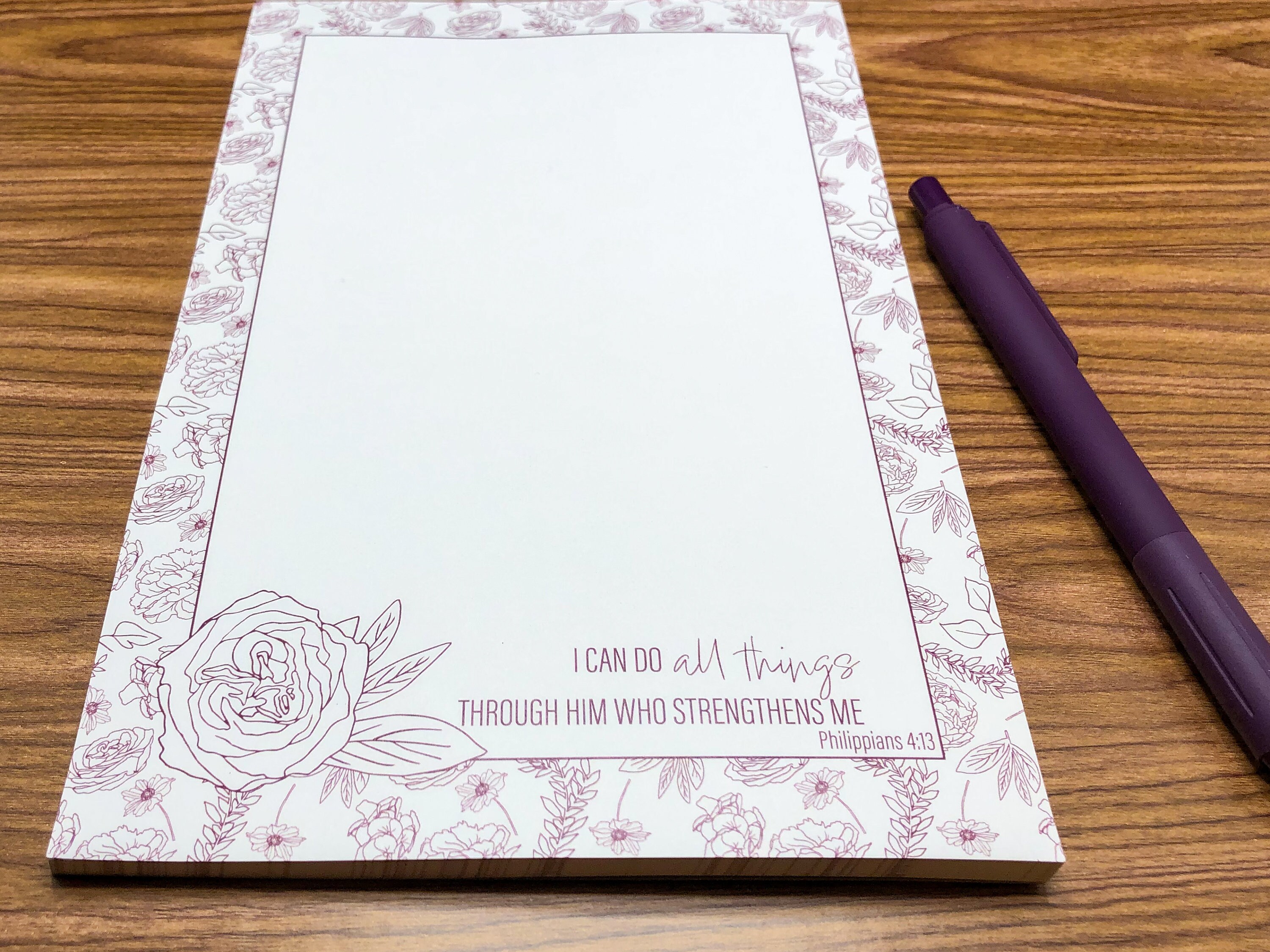 Bible Scripture Notepad, Religious Notepad, Christian Notepad - Etsy