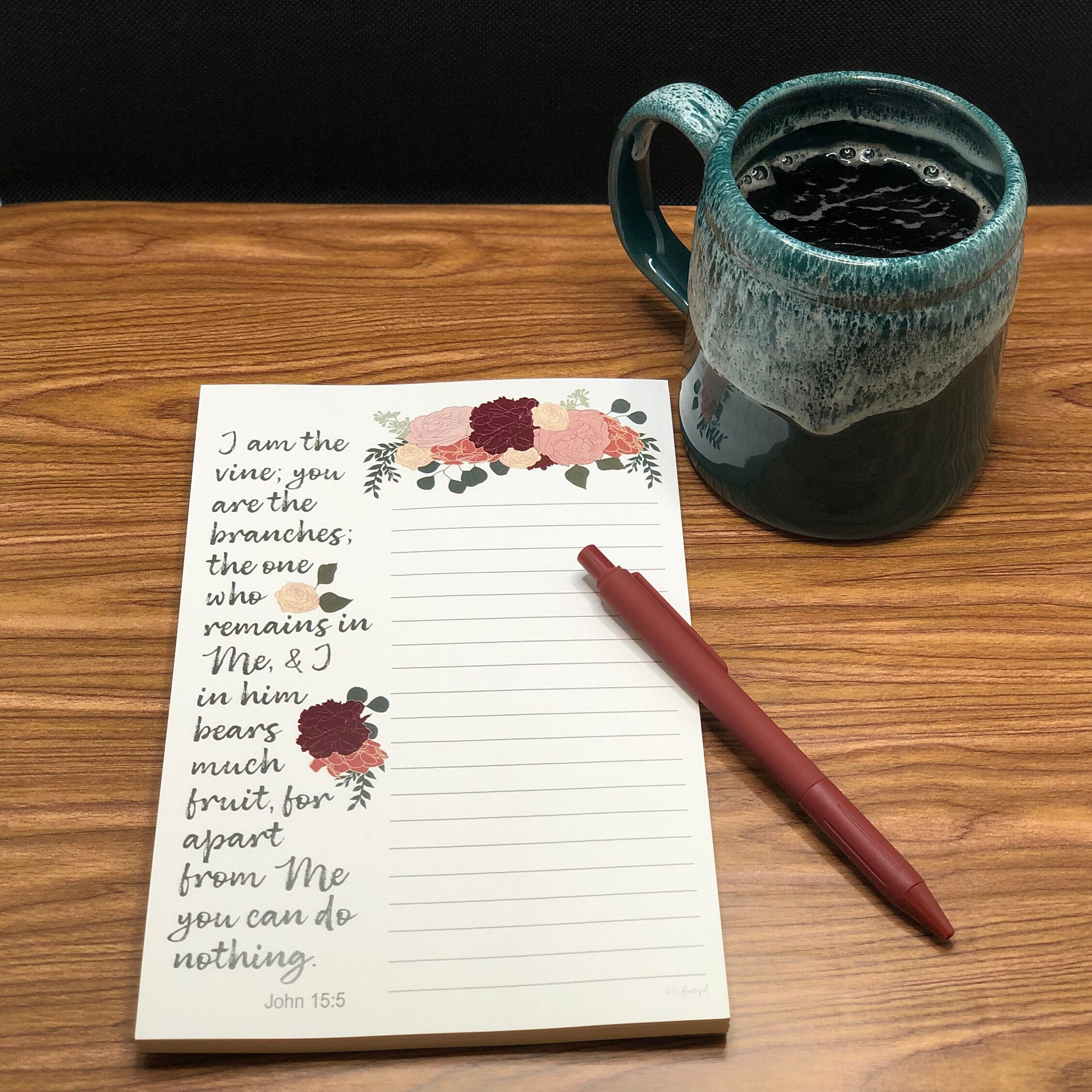 Christian Notepad, I Am the Vine Notepad, John 15 Notepad - Etsy