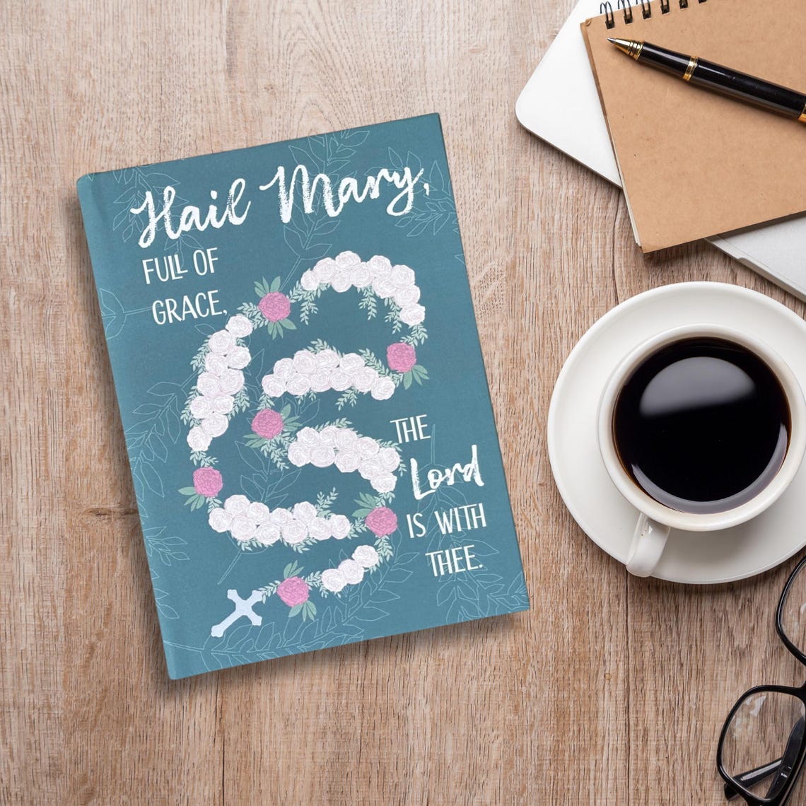 Rosary Journal, Hail Mary Hardcover Journal, Catholic Journal - Etsy