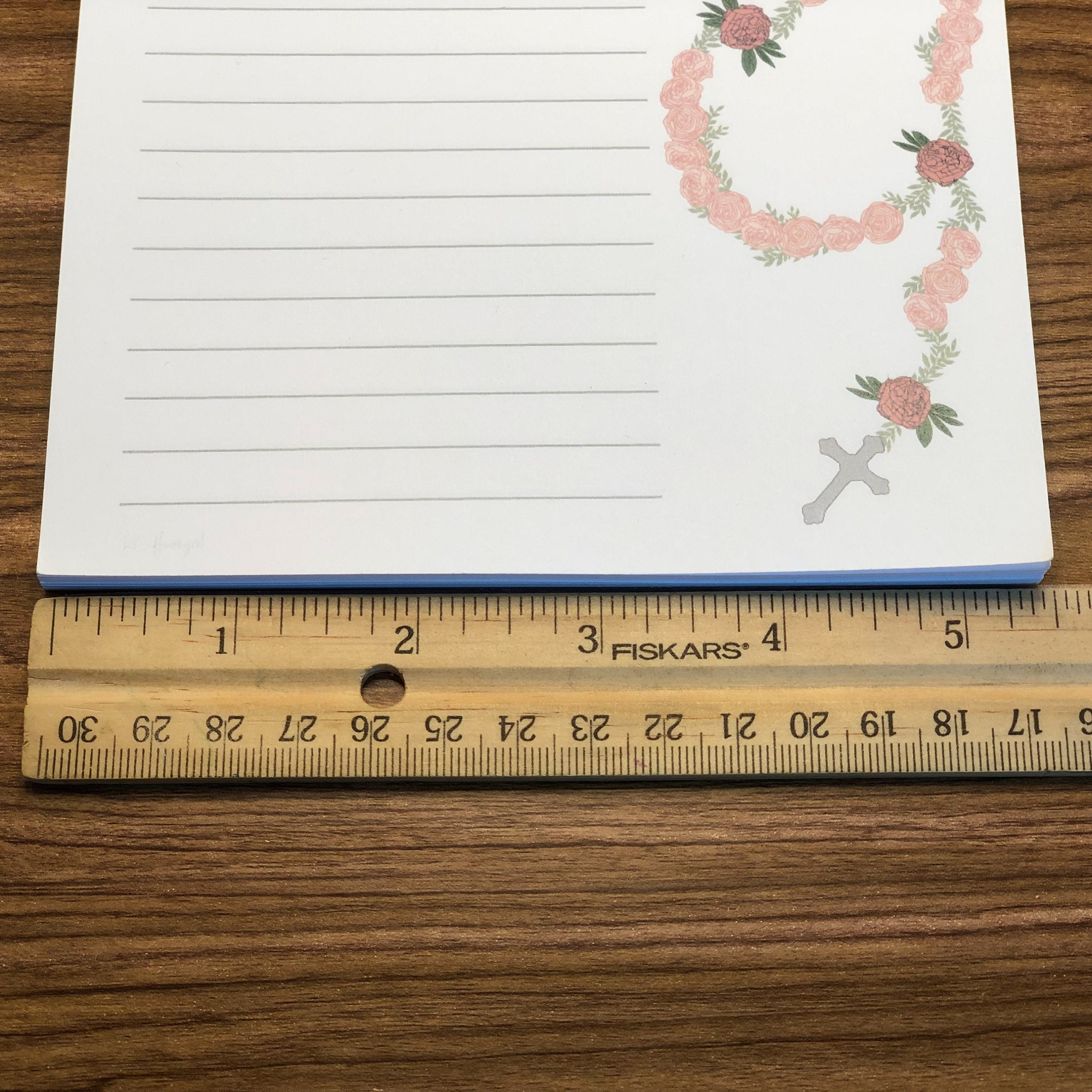 Catholic Notepad, Rosary Stationary, Catholic Teacher Gift - Etsy
