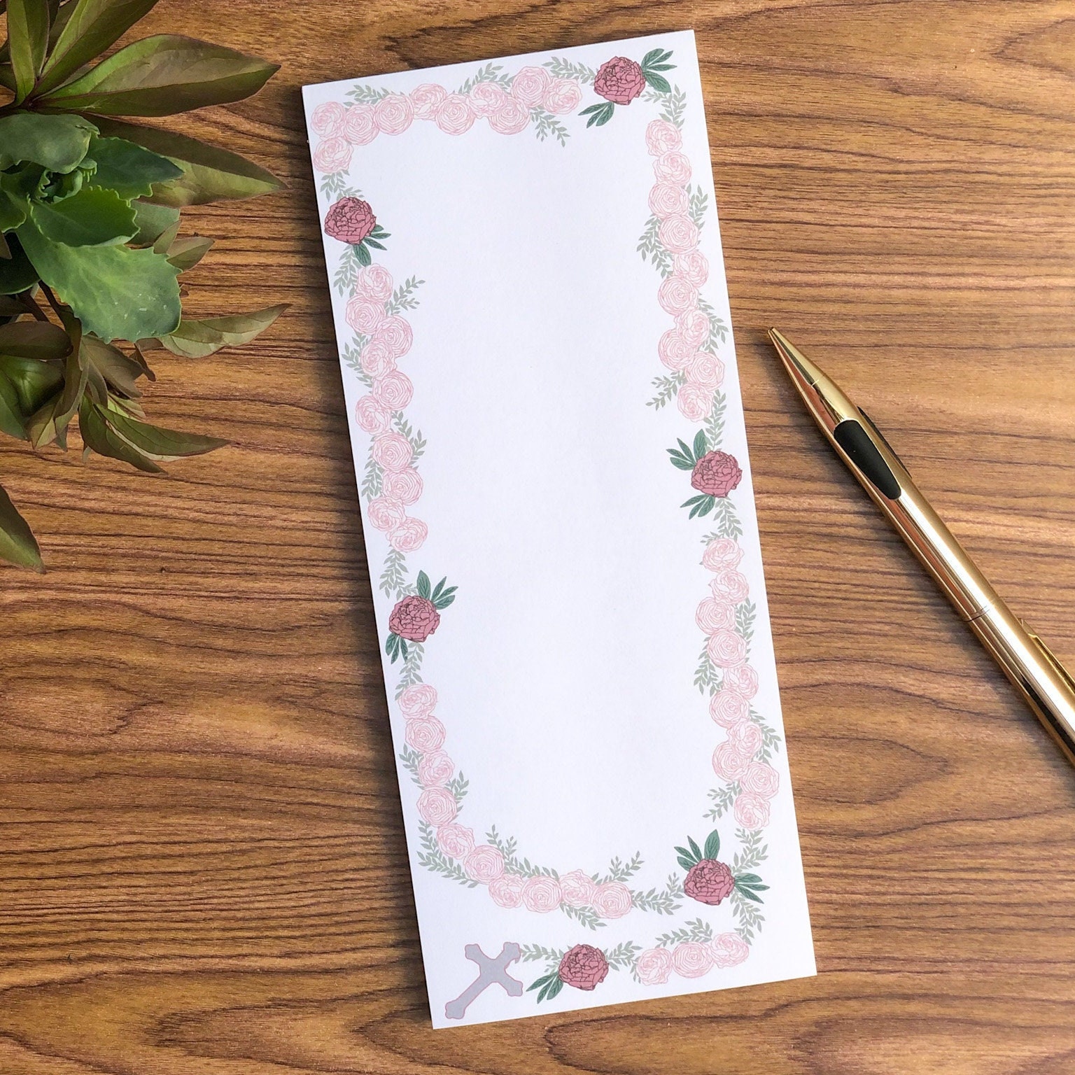 Rosary Notepad Set, Catholic Notepad, Religious Notepad - Etsy