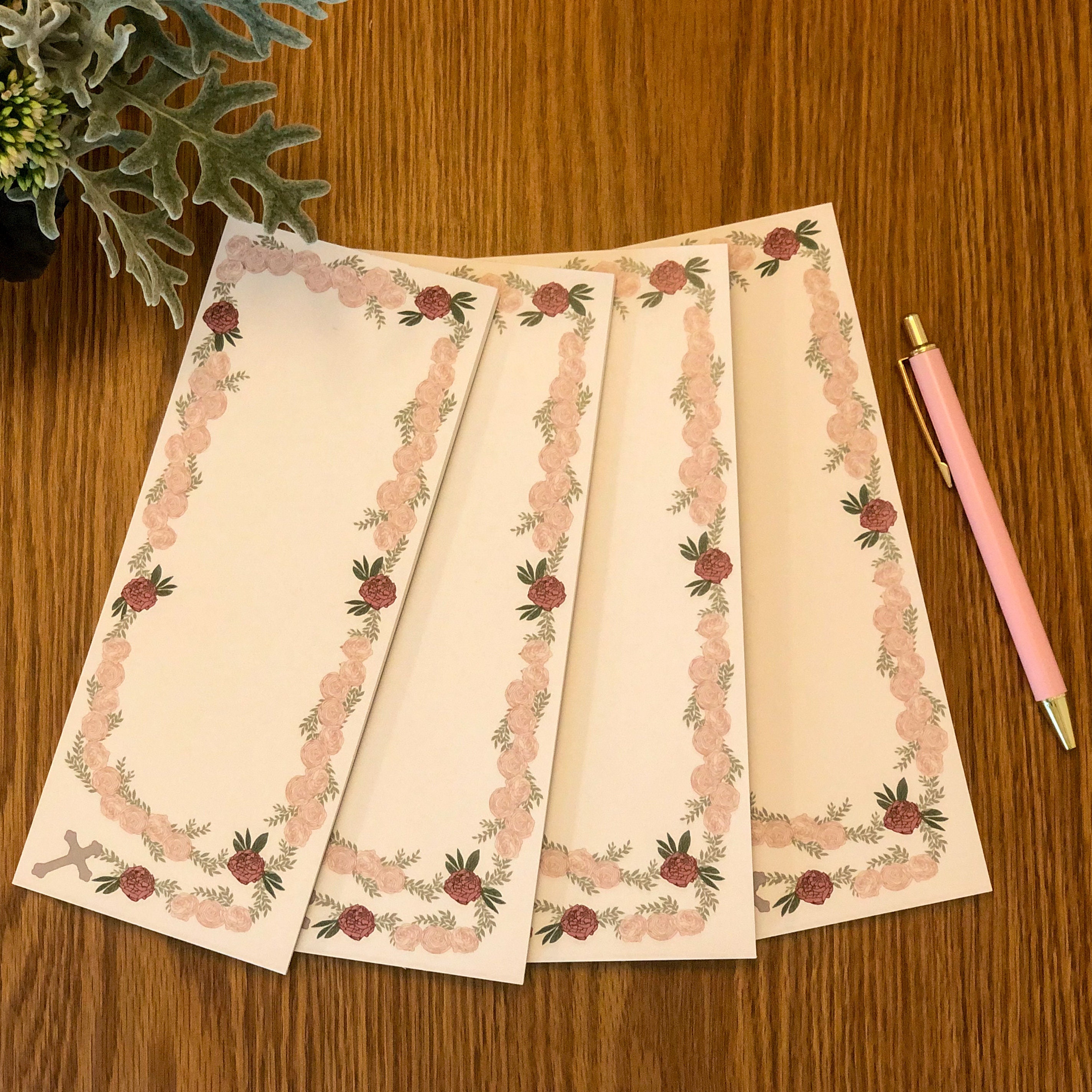 Rosary Notepad Set, Catholic Notepad, Religious Notepad - Etsy