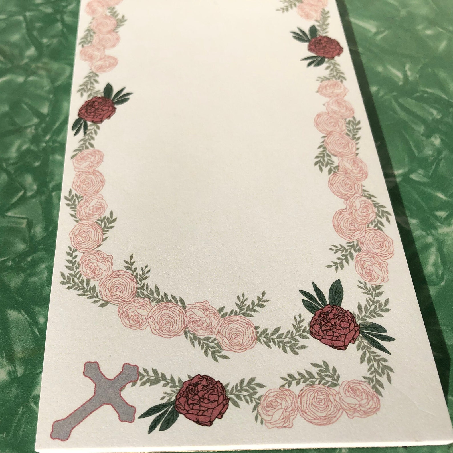 Rosary Notepad, Catholic Stationary, Magnet Religious Paper Pad - Etsy