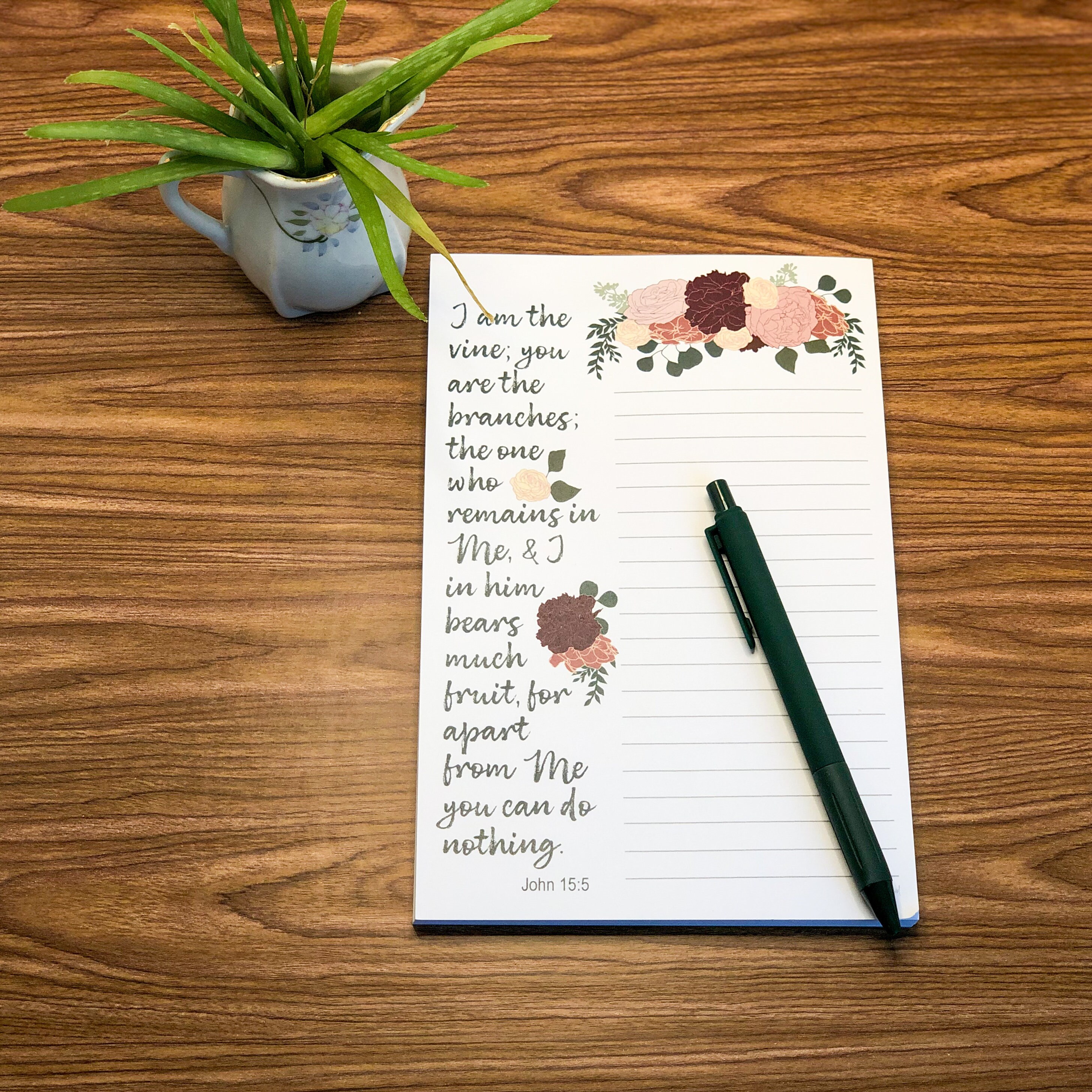 Christian Notepad, I Am the Vine Notepad, John 15 Notepad - Etsy