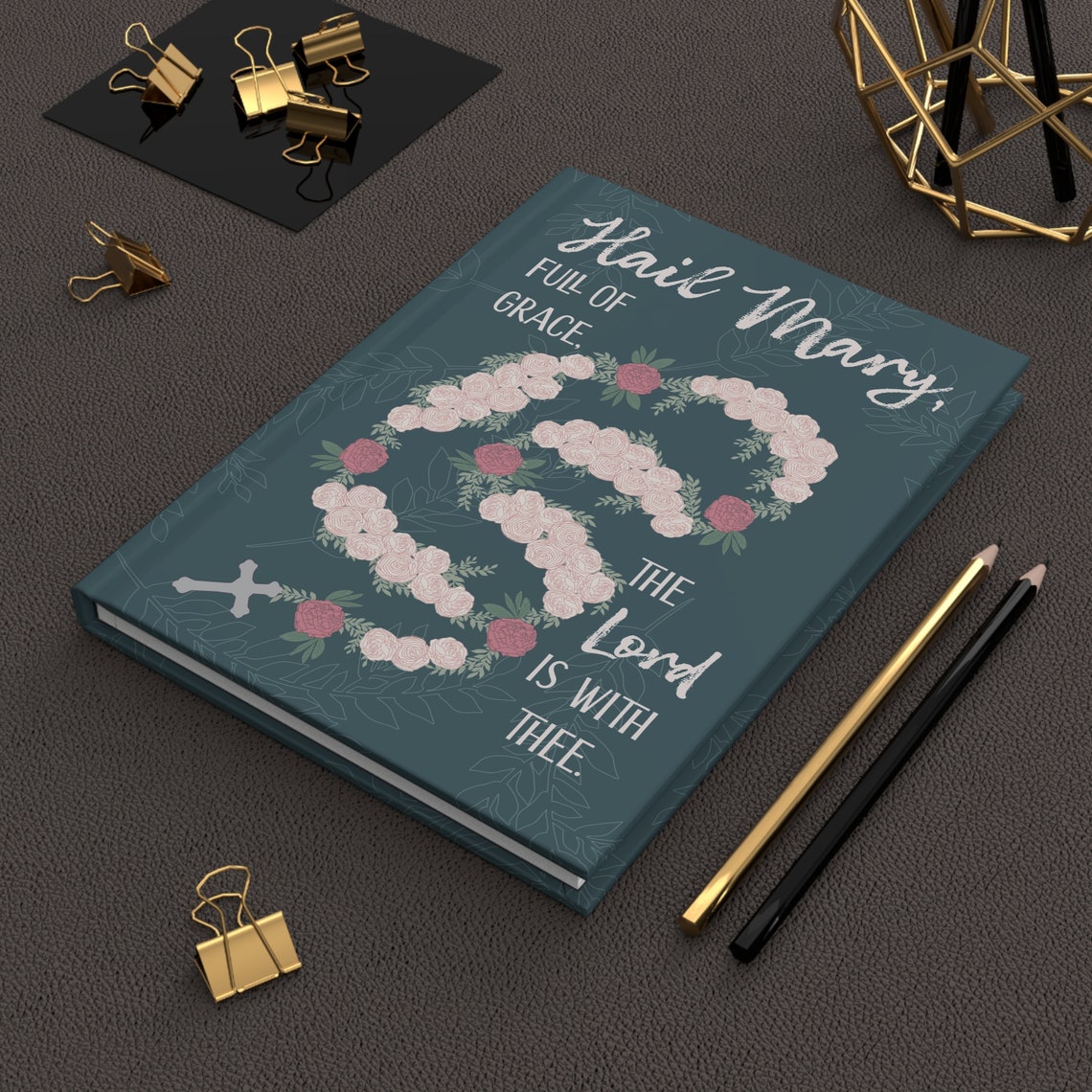 Rosary Journal, Hail Mary Hardcover Journal, Catholic Journal - Etsy