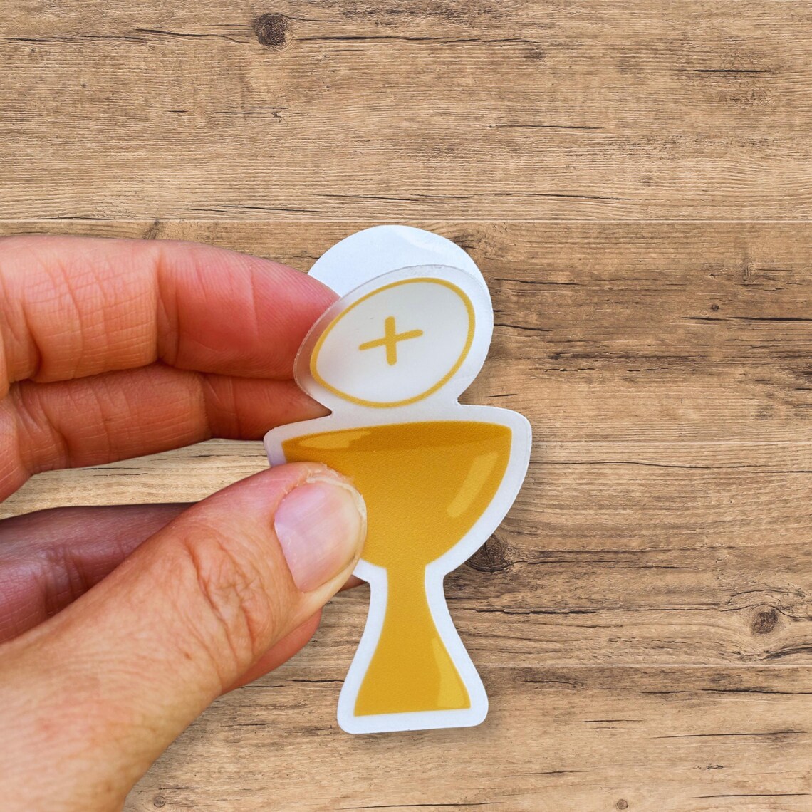 Holy Eucharist Sticker, 1st Communion Vinyl Decal, Catholic Water ...