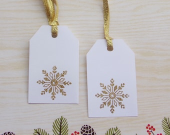 Snowflake Gift Tags | Etsy
