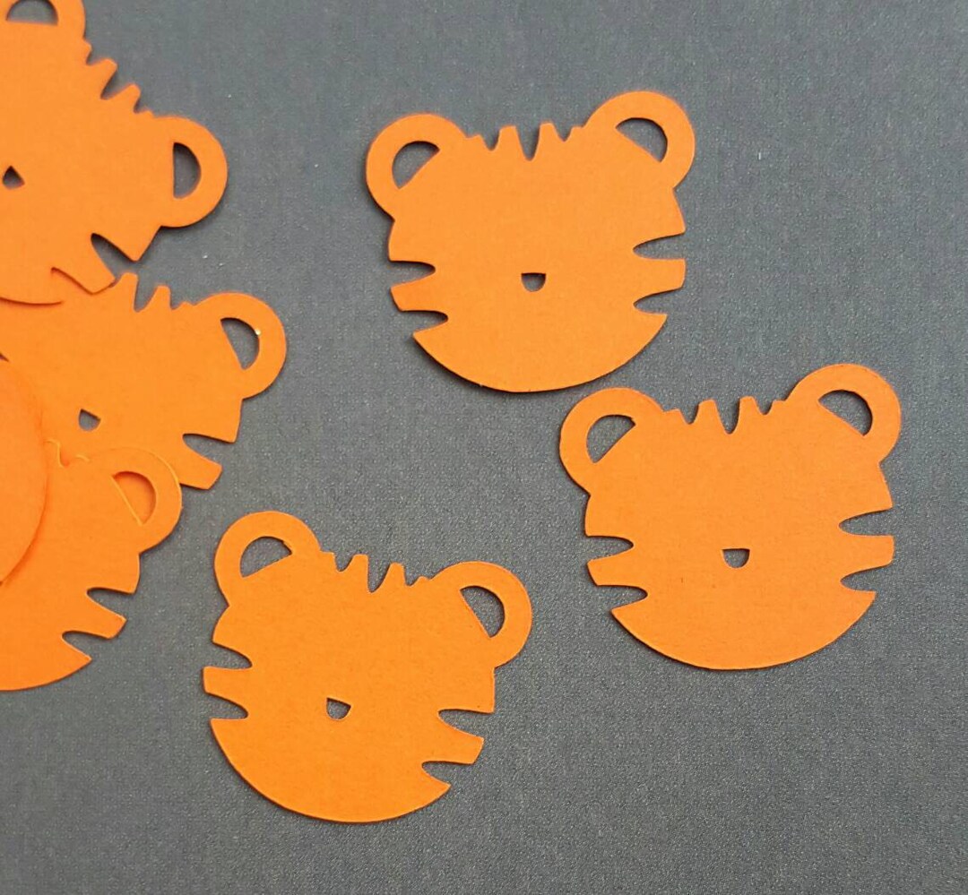 Tiger Confetti - 120 Pieces - Tiger Party - Jungle Party - Zoo Animals ...