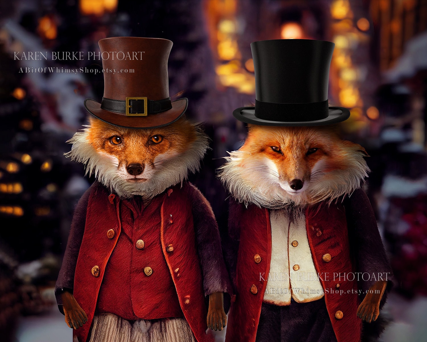 Fox Brothers, Fox Art, Photography Print, Fantasy Art, Anthropomorphic ...