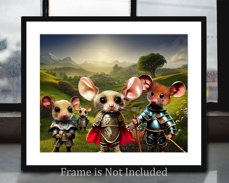 Adorable Mice, Mouse, Knight in Armor, Fantasy Art, Whimsical ...