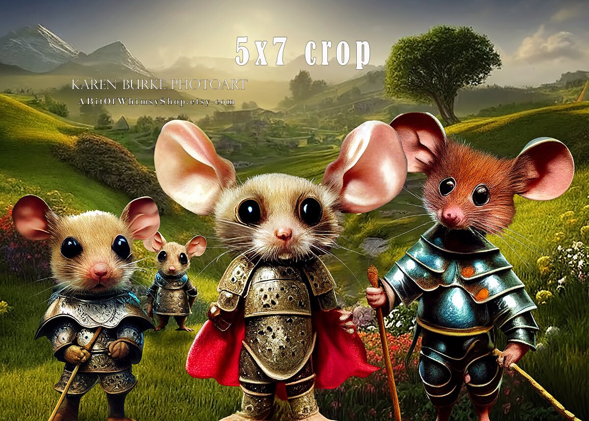 Adorable Mice, Mouse, Knight in Armor, Fantasy Art, Whimsical ...