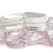 Hiddenite & Kunzite Faceted Rectangle Nuggets, Small Nugget, Rectangle ...