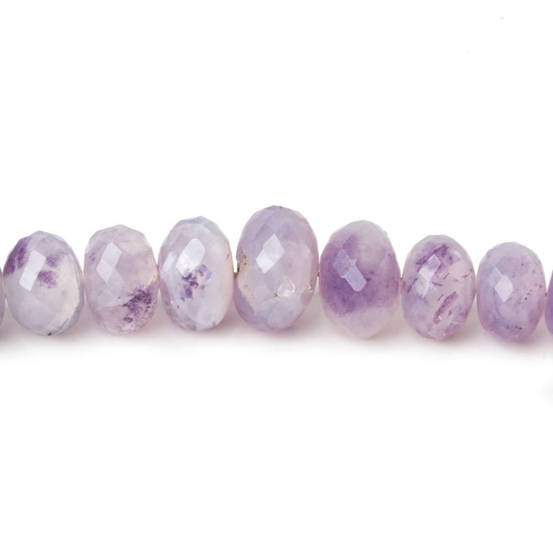 Natural Purple Mexican Opal, Morado Purple Faceted Opal Rondelle Beads ...