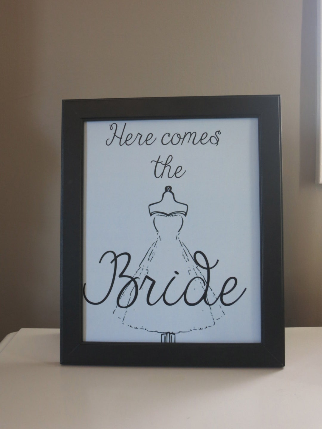 Here Comes the Bride Wedding Gift - Personalization Avaliable - Etsy