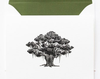 Oak Tree Greeting Cards - Etsy