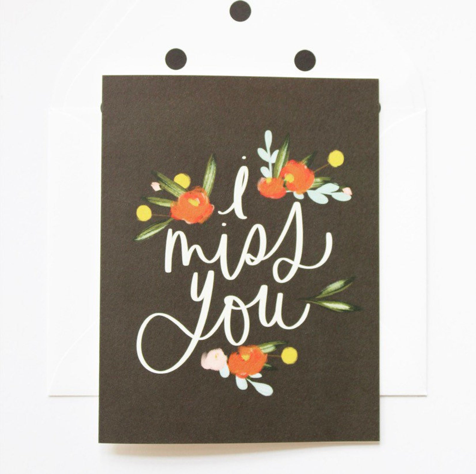 I Miss You Greeting Card - Etsy