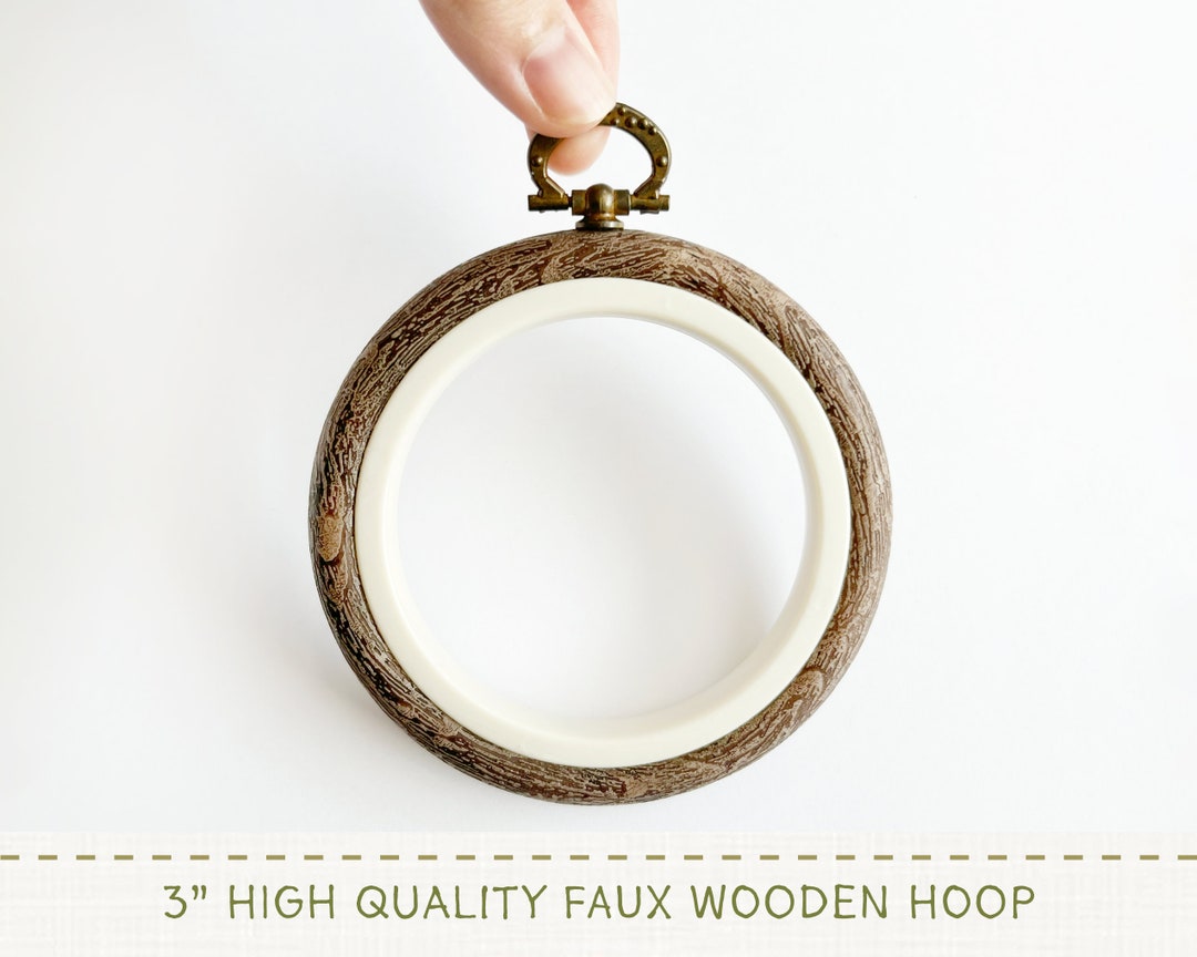Tiny Faux Wood Embroidery Hoop / Flexi Hoop / 3 Inch Embroidery Hoop ...