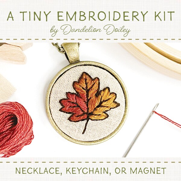 Fall Embroidery Kits - Etsy
