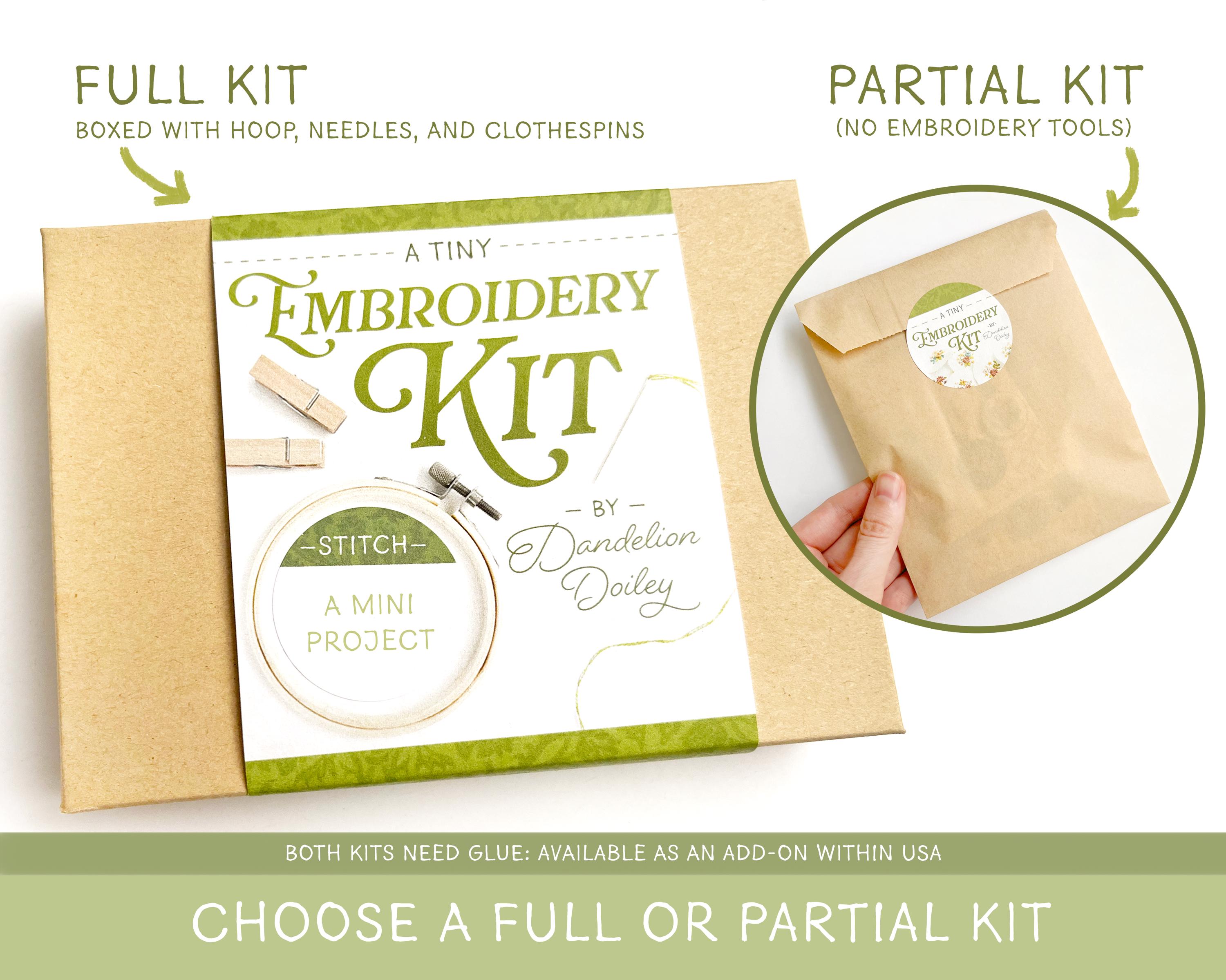 Keychain Embroidery Kit (25mm) / Beginner Friendly / Small DIY Jewelry ...