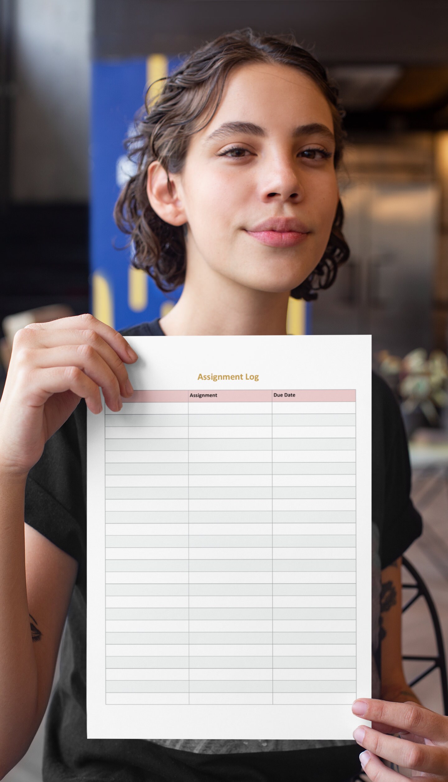 Printable Assignment Log Planner, Homework Assignment Tracker, Academic ...