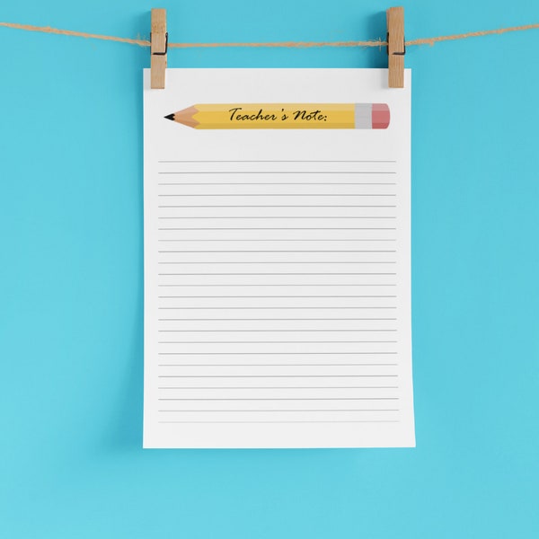 Teacher Notepad - Etsy UK