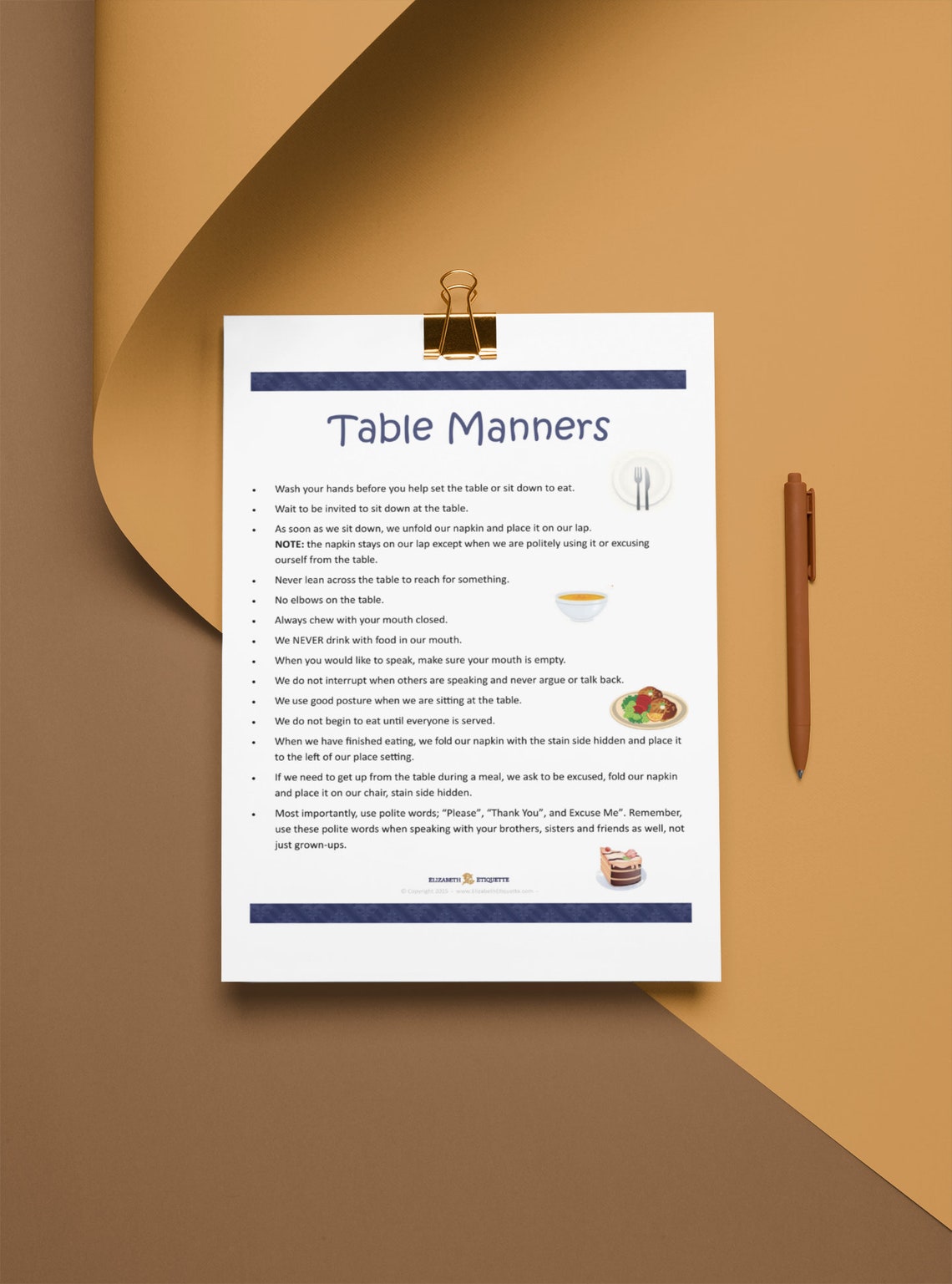 Table Manners Bundle for Kids | Dining Etiquette Game | Manners Cards ...