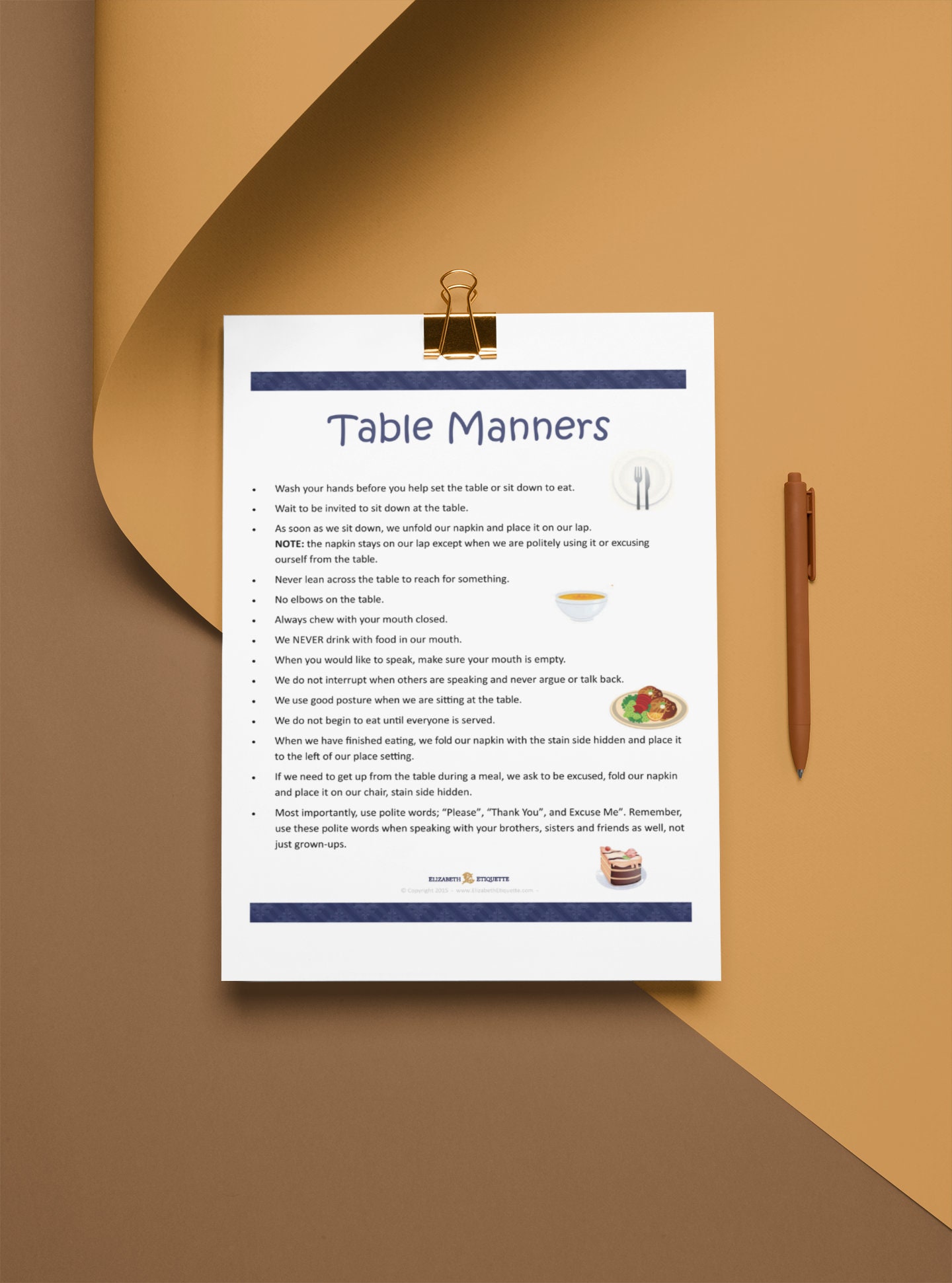 Table Manners Bundle for Kids | Dining Etiquette Game | Manners Cards ...