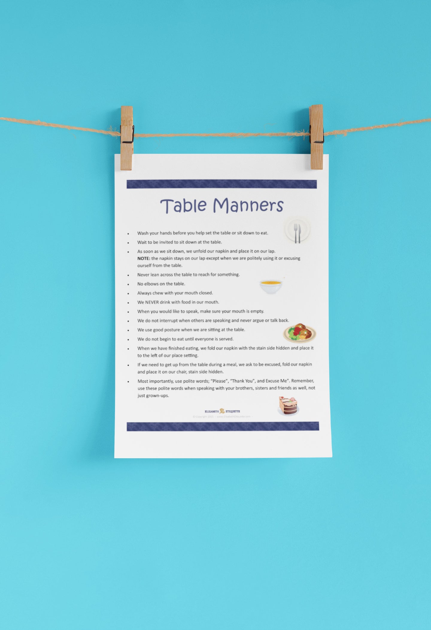 Table Manners Bundle for Kids | Dining Etiquette Game | Manners Cards ...