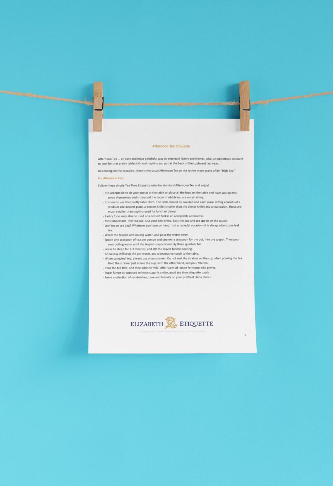 Afternoon Tea & High Tea Etiquette Guide, Tea Drinker, Tea Lovers ...