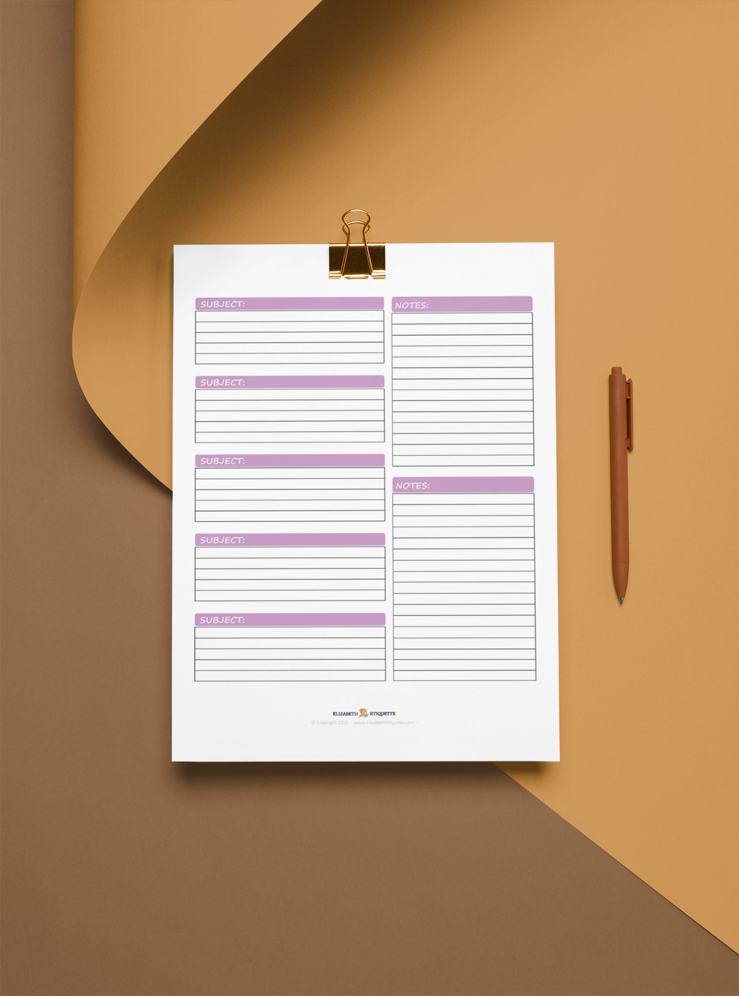 Student Subject Organizer Planner Page, Class Assignment Tracker ...