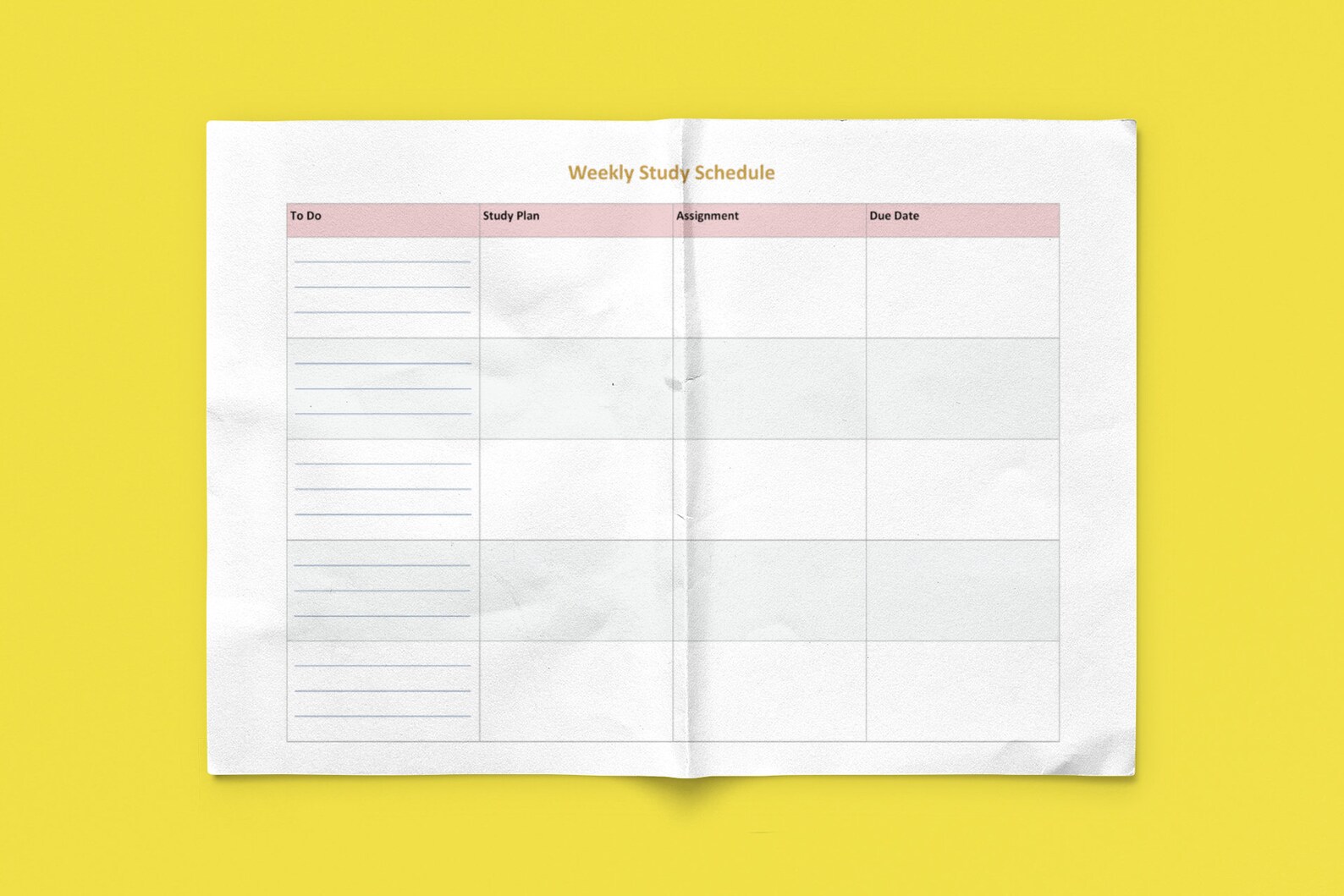 Weekly Study Schedule Printable Set | Weekly Revision Timetable Set ...