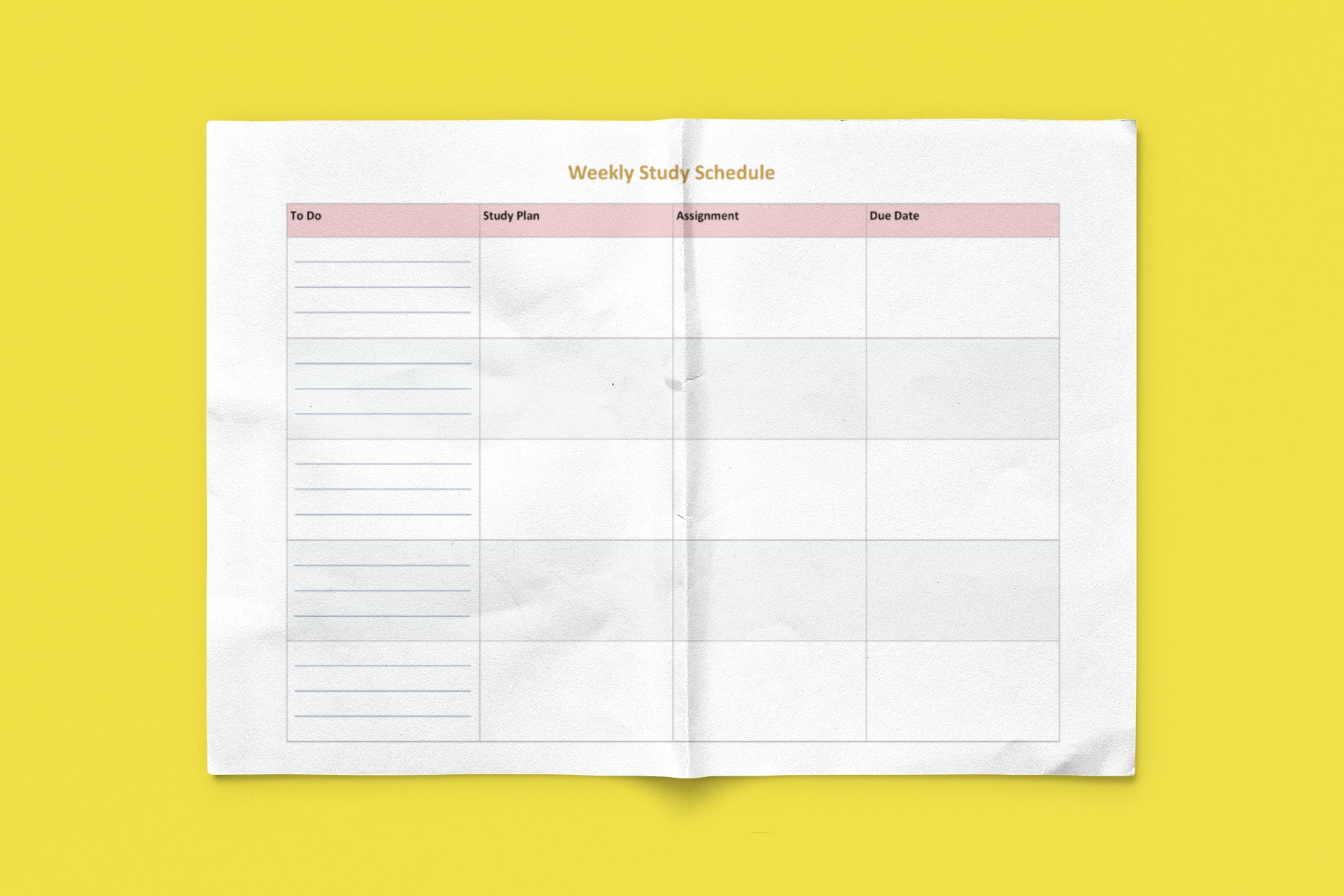Weekly Study Schedule Printable Set | Weekly Revision Timetable Set ...